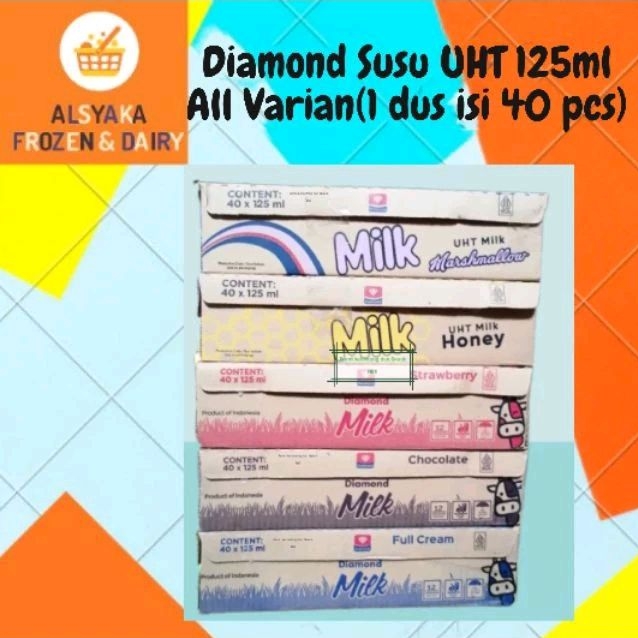 Jual Diamond Susu UHT 125ml All Varian (1 dus isi 40pcs) | Shopee Indonesia