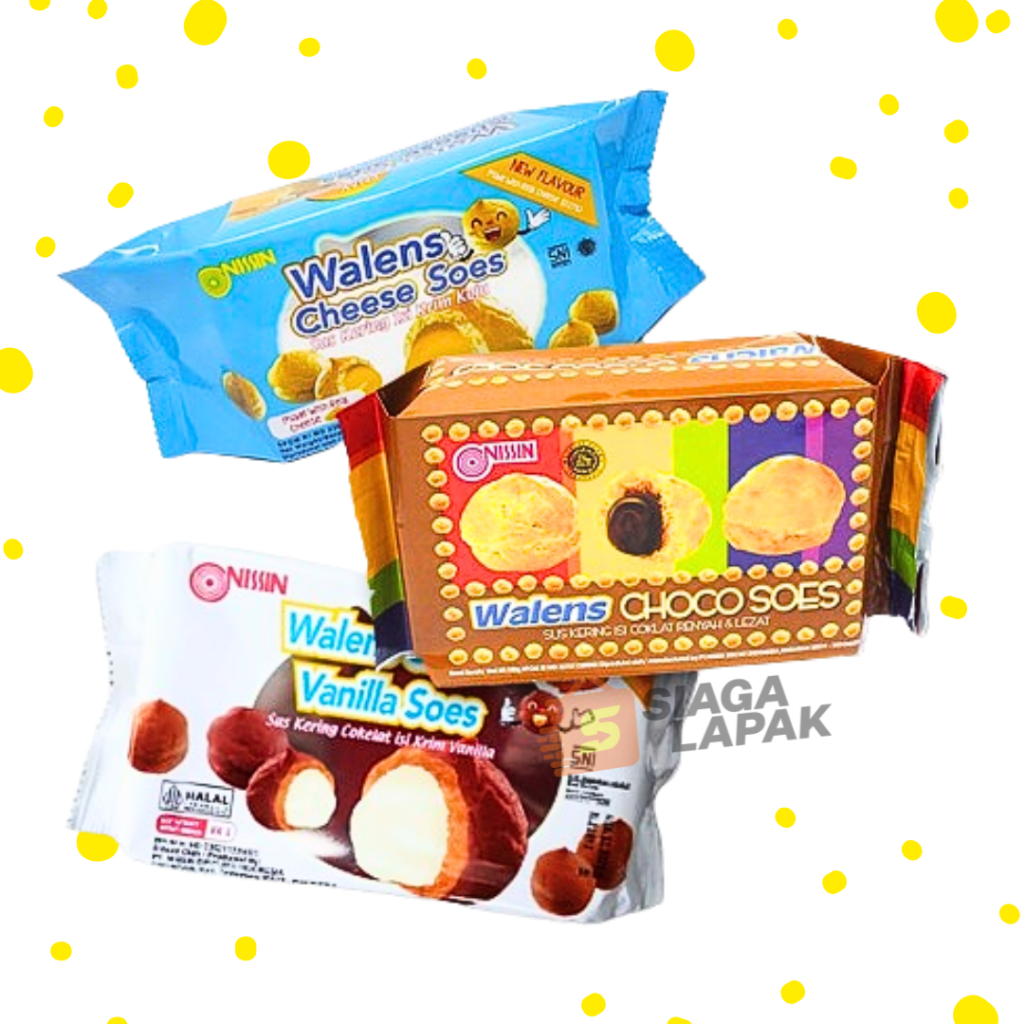 Jual Walens Soes Nissin 100gr All Varian Rasa Keju Bluberi Coklat ...
