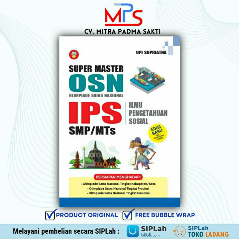 Jual BUKU SUPER MASTER OSN (OLIMPIADE SAINS NASIONAL) IPS SMP/MTS | Shopee Indonesia