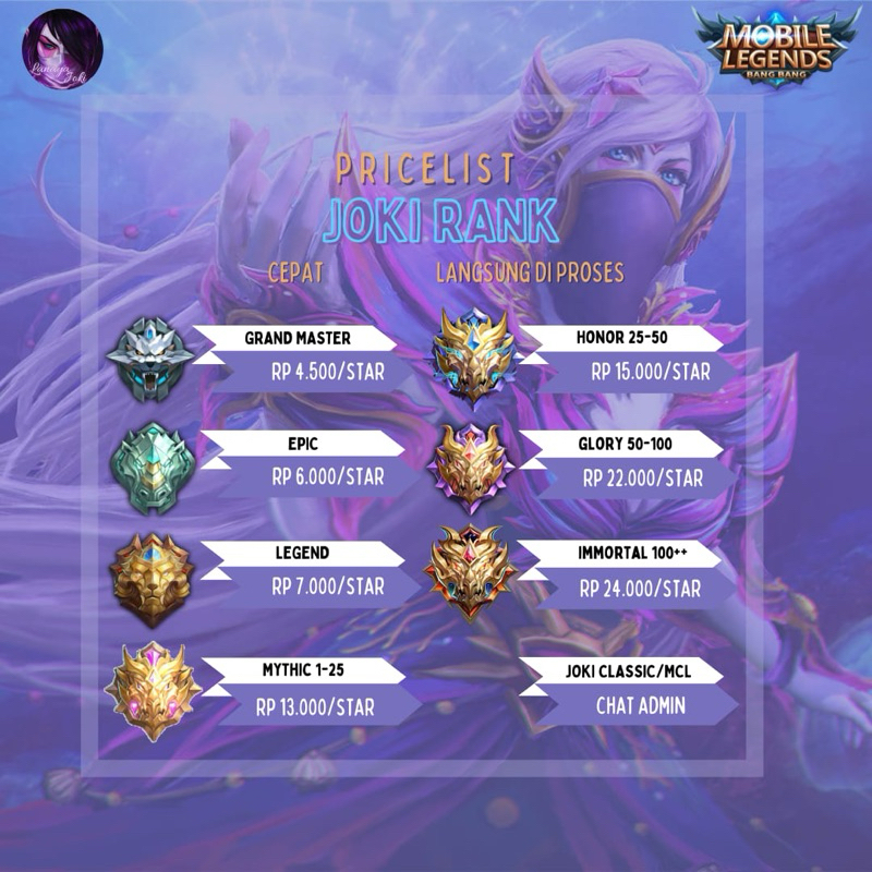 Jual Kertas Joki Rank mobile legends | Shopee Indonesia