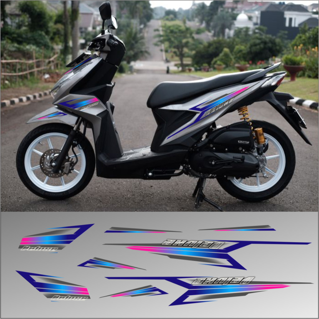 Jual STRIPING BEAT FI NEW DELUXE TRANSPARAN MODEL GRAFIS TAPER | Shopee ...