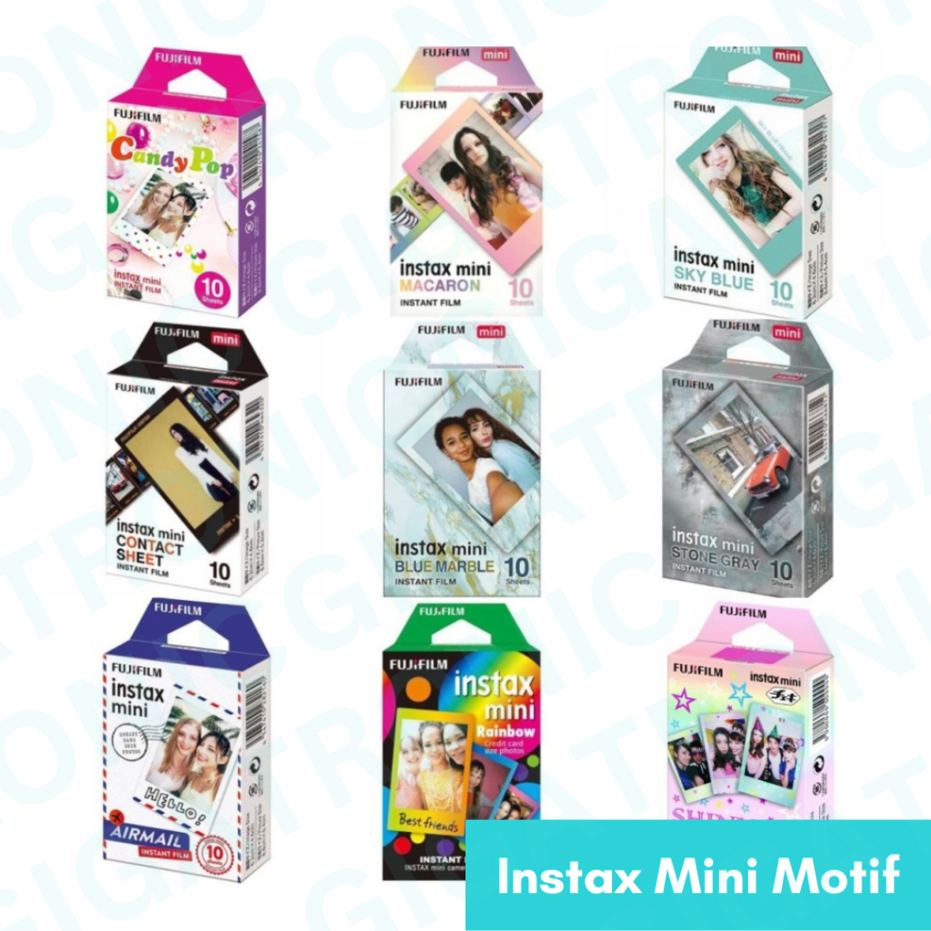Jual Instax Mini Paper Motif Isi 10 – Refill Film Instax Mini Fujifilm ...
