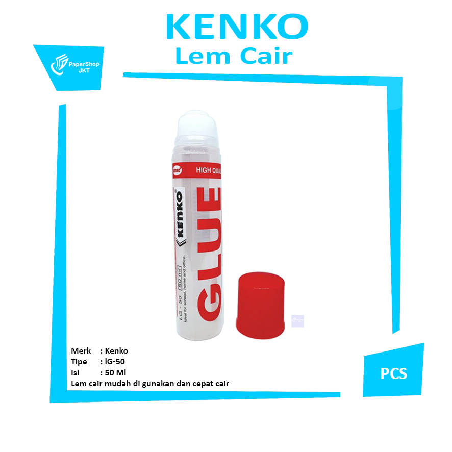 Jual KENKO - Lem Kertas Cair Besar LG-50 - Pcs | Shopee Indonesia