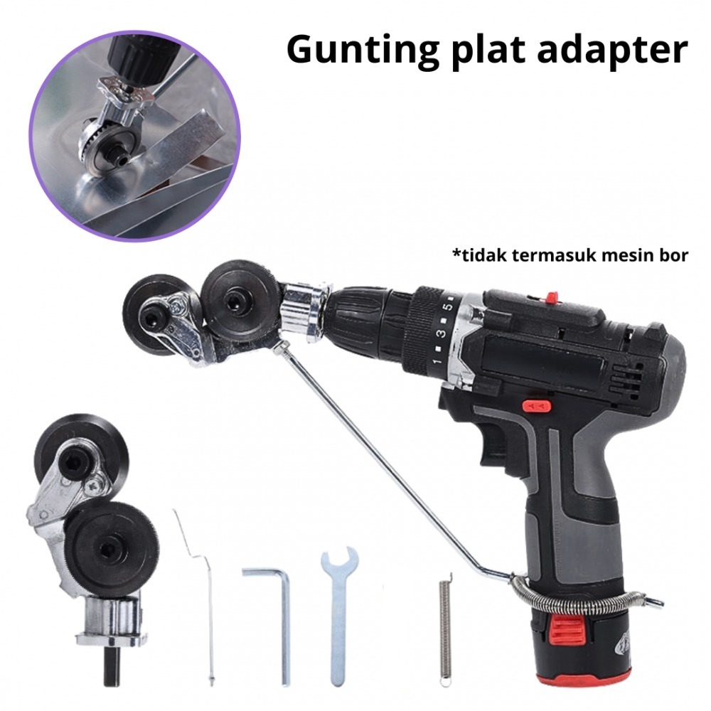 Jual Adaptor Bor Pemotong Seng - Alat Adapter Drill Plate Cutter Alat ...