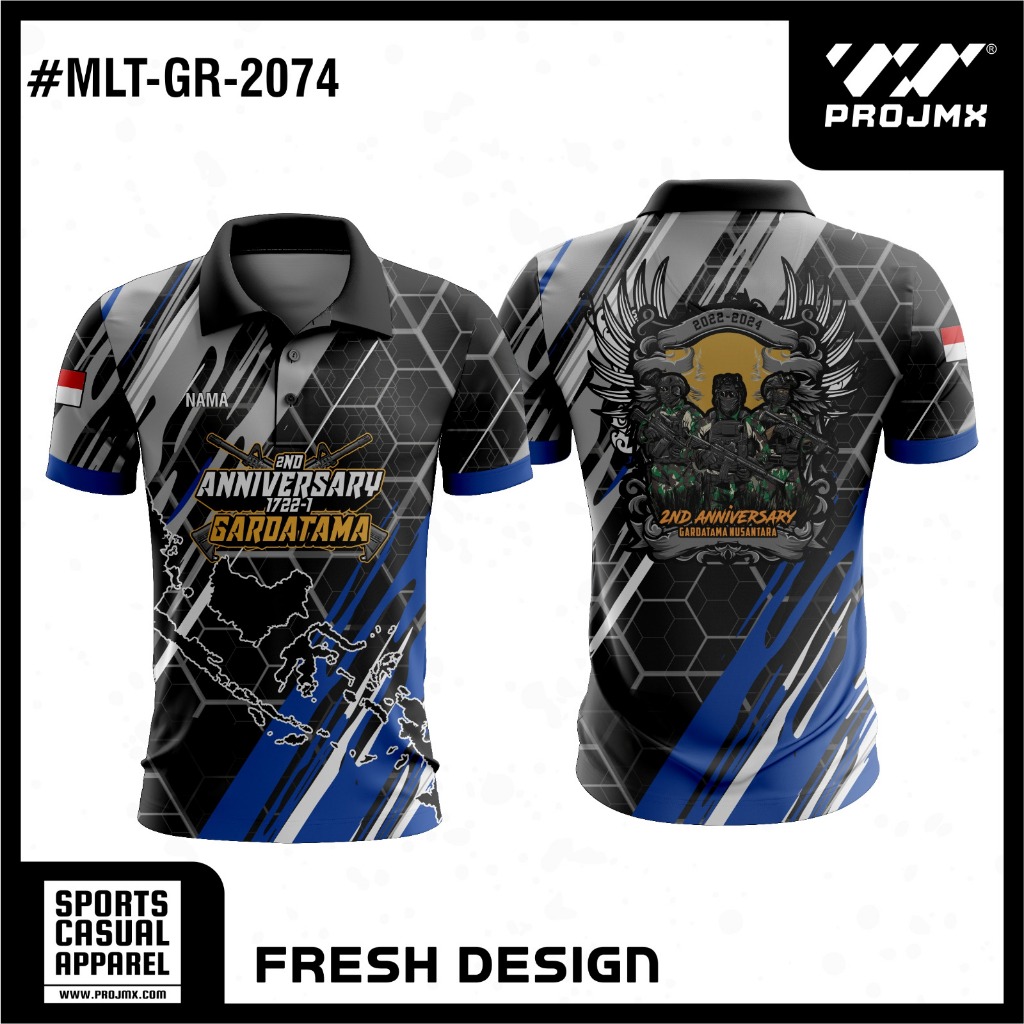 Jual PROJMX - KAOS JERSEY 2ND ANNIVERSARY GARDATAMA ( BISA CUSTOM ...