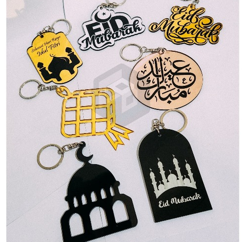 Jual Gantungan kunci souvenir ramadhan dan idul fitri / ganci tema ...