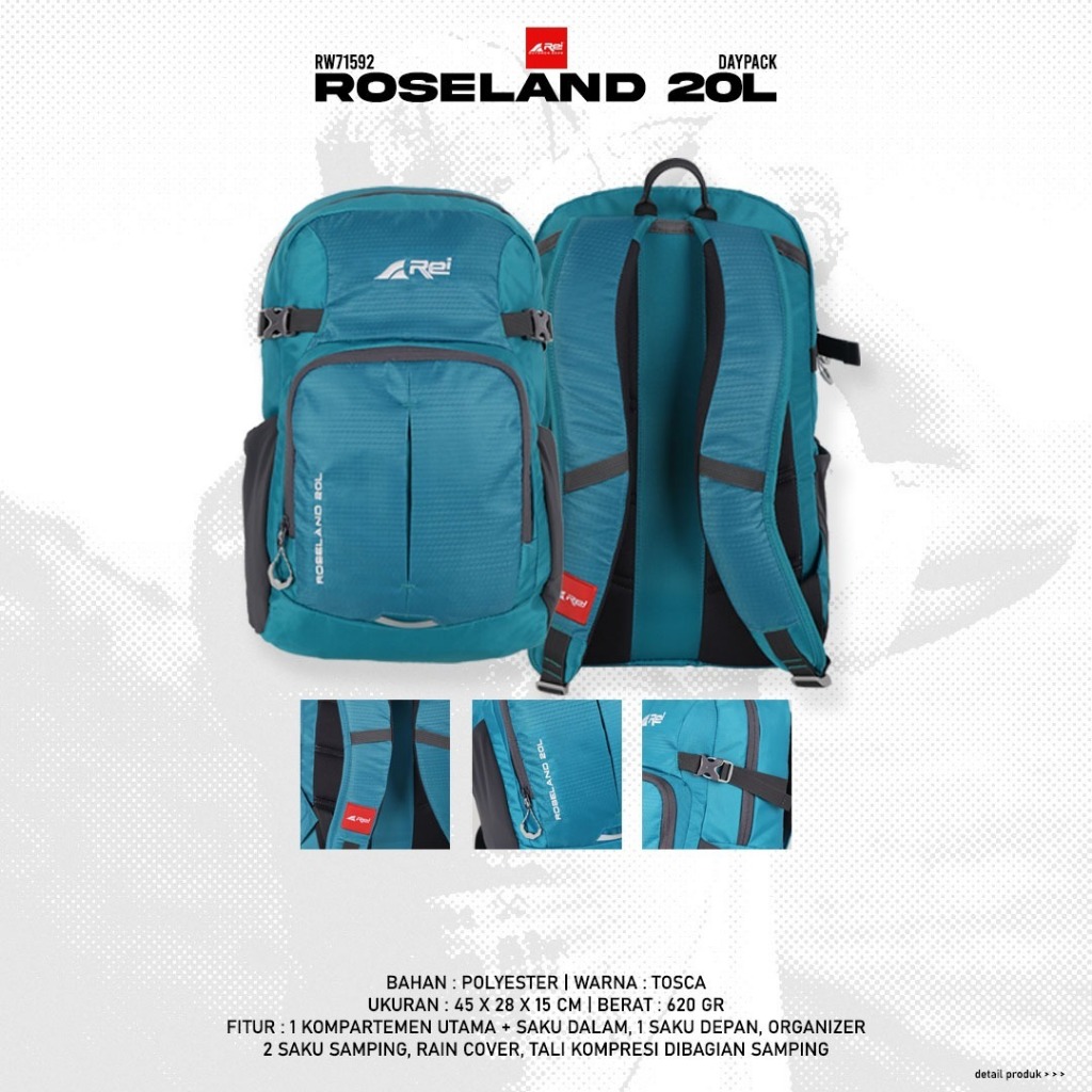 Jual Tas / Ransel / Daypack Roseland 20L Arei Outdoorgear | Shopee Indonesia