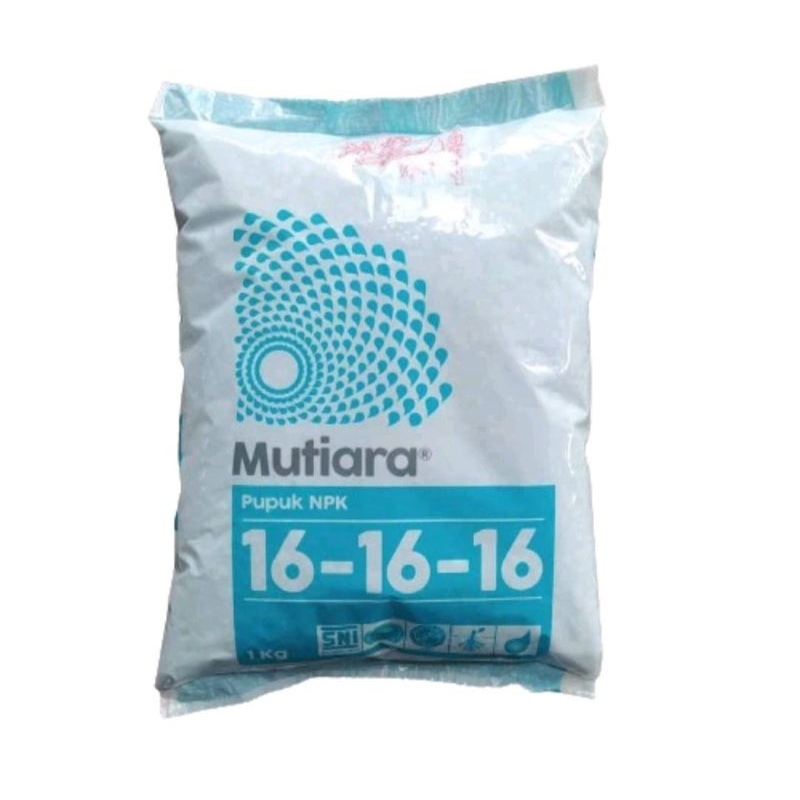 Jual Pupuk NPK Mutiara meroke 16-16-16 kemasan pabrik 1 kg | Shopee Indonesia