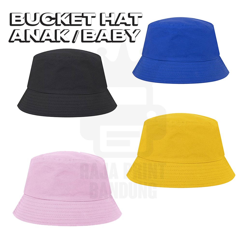 Jual Bucket Hat Anak dan Balita Topi Lucu Polos | Shopee Indonesia
