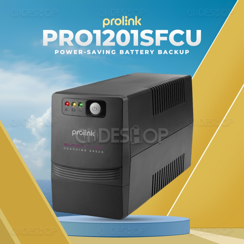 Jual Prolink PRO1201SFCU UPS Super Fast Charging Line Interactive ...