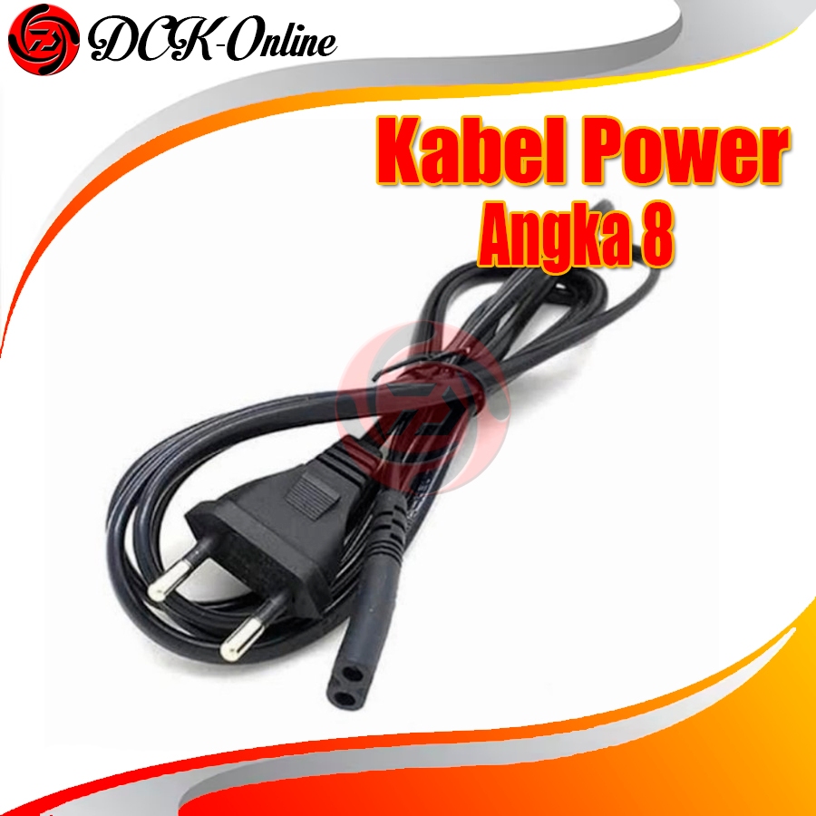 Jual Kabel AC Power Angka 8 / Kabel Power Listrik 2 PIN AC Printer PS ...