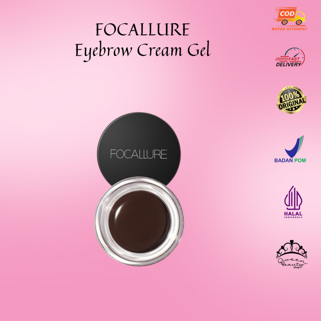 Jual FOCALLURE Eyebrow Cream Gel Waterproof Quick Dry Eye Makeup Tahan ...