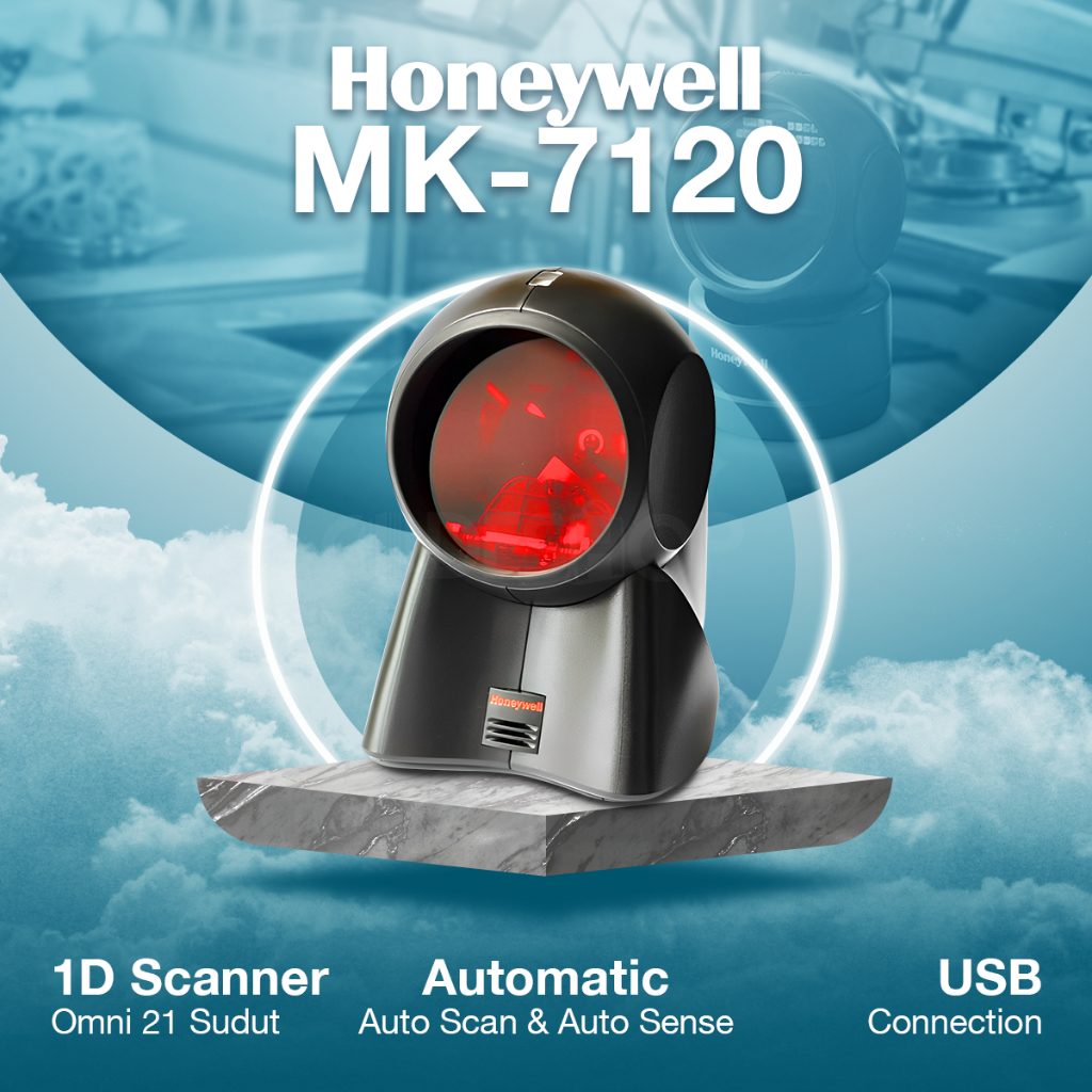 Jual Scanner Kasir Honeywell MK-7120 USB Barcode Scanner 1 Dimensi ...