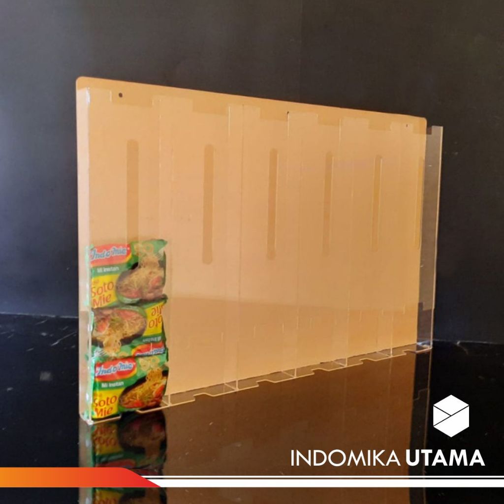 Jual tempat indomie akrilik / indomie rack display / rak akrilik ...