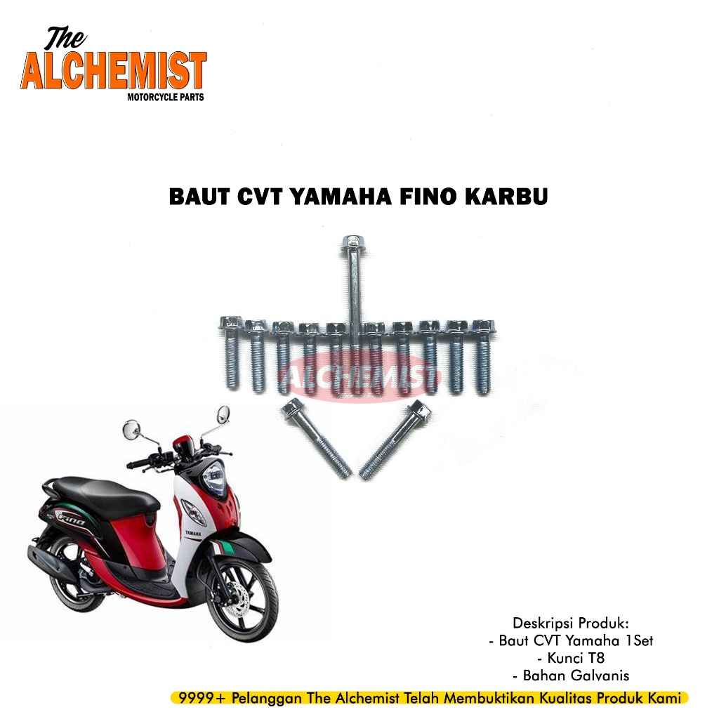 Jual COD Baut Fino Karburator Full Set / Baud Yamaha Fino Karbu Full Body / Baut Yamaha Fino ...