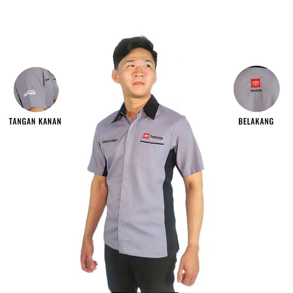 Jual Seragam Kerja Bordir Kemeja Kerja Seragam Kantor Pria Casual ...