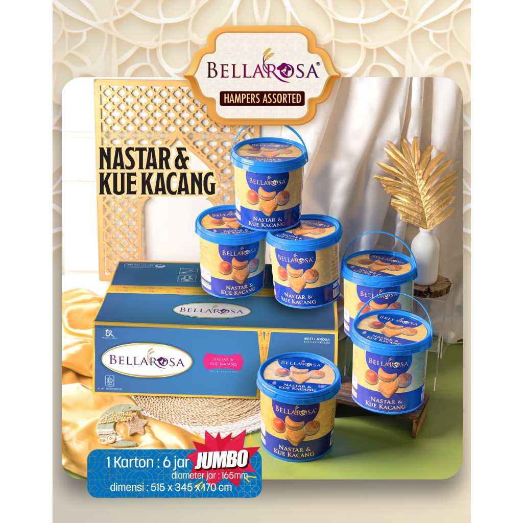 Jual 1 Ember PARCEL KUE LEBARAN BELLAROSA NASTAR KUE KERING Bella rosa ...