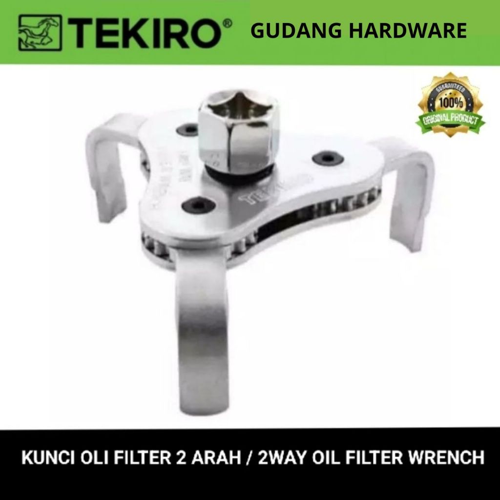 Jual tekiro kunci oli filter 2 arah / 2way filter oil wrench 63-102mm ...