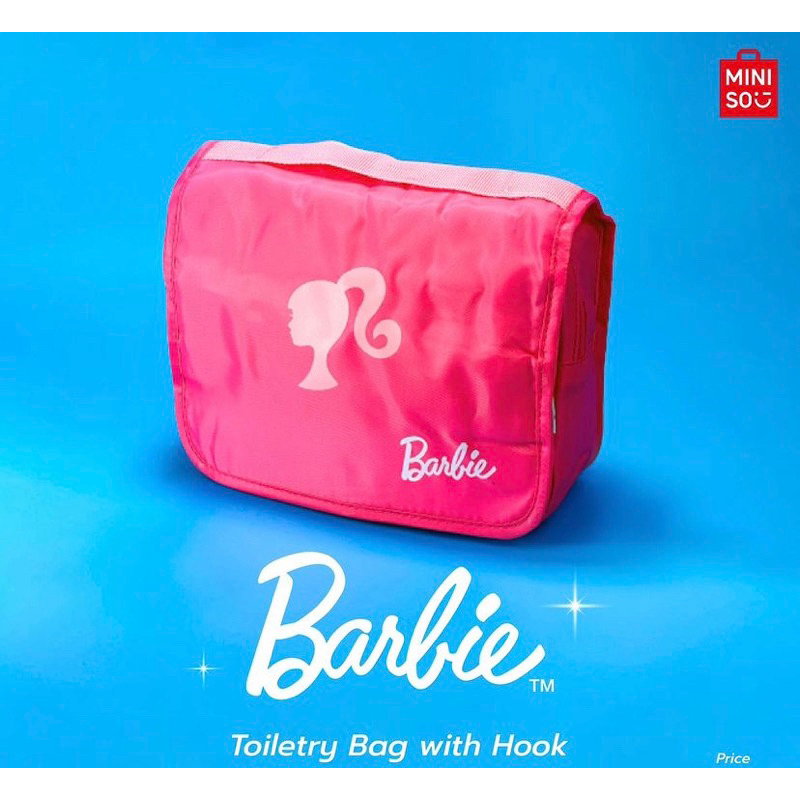 Jual Miniso x Barbie - Toiletry Bag Pouch Barbie | Toiletries Travel ...