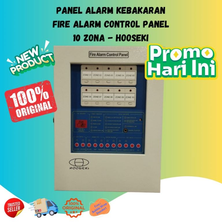Jual Panel Fire Alarm Control Panel Hooseki 10 Zone HS-10L Original ...