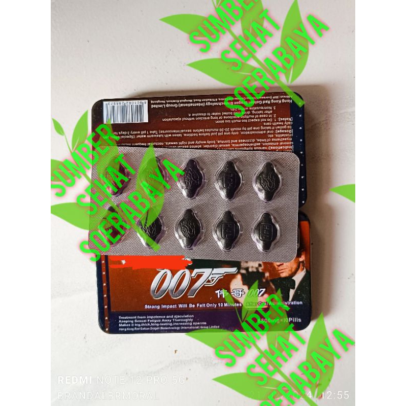 Jual kaleng james bond 007 tablet hitam | Shopee Indonesia