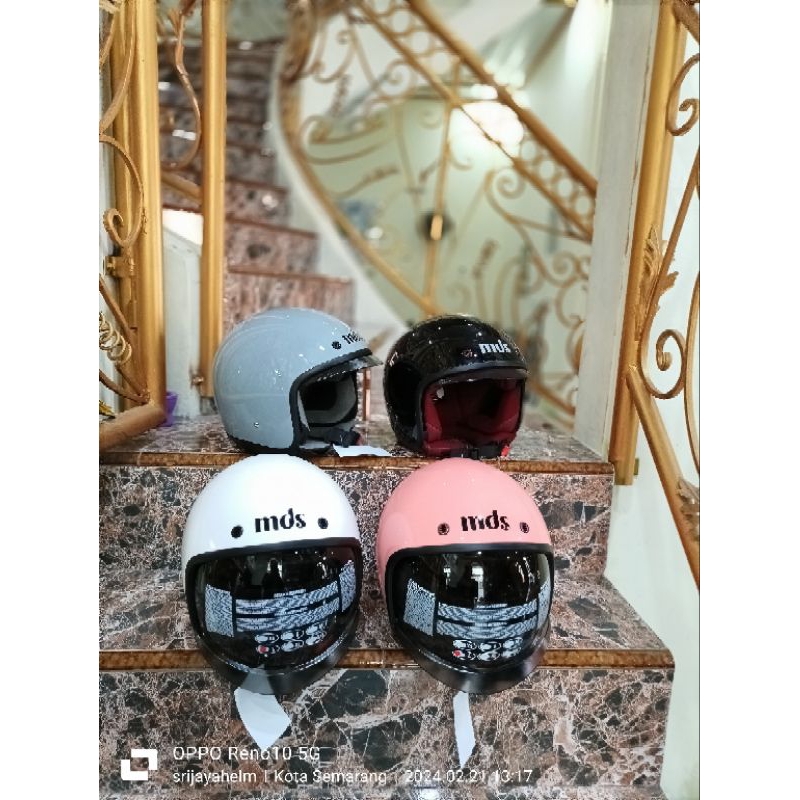 Jual HELM MDS RETRO MAGNUM PULL WARNA ORIGINAL 100% DAN INJAK BOGO ...