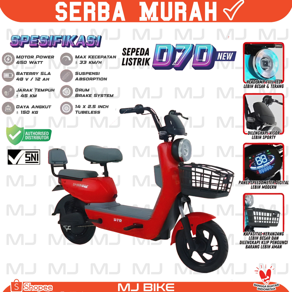 Jual Sepeda Listrik EBike UWINFLY D7D / D8D / D70 / SOLOS SY13 / SOLOS ...