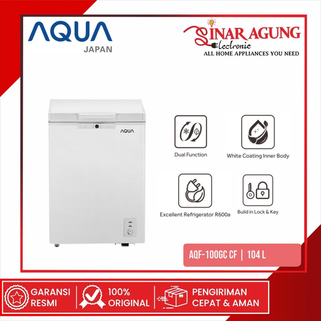 Jual AQUA AQF100GC CF | AQF-100GC CF CHEST FREEZER BOX 104 LITER ...