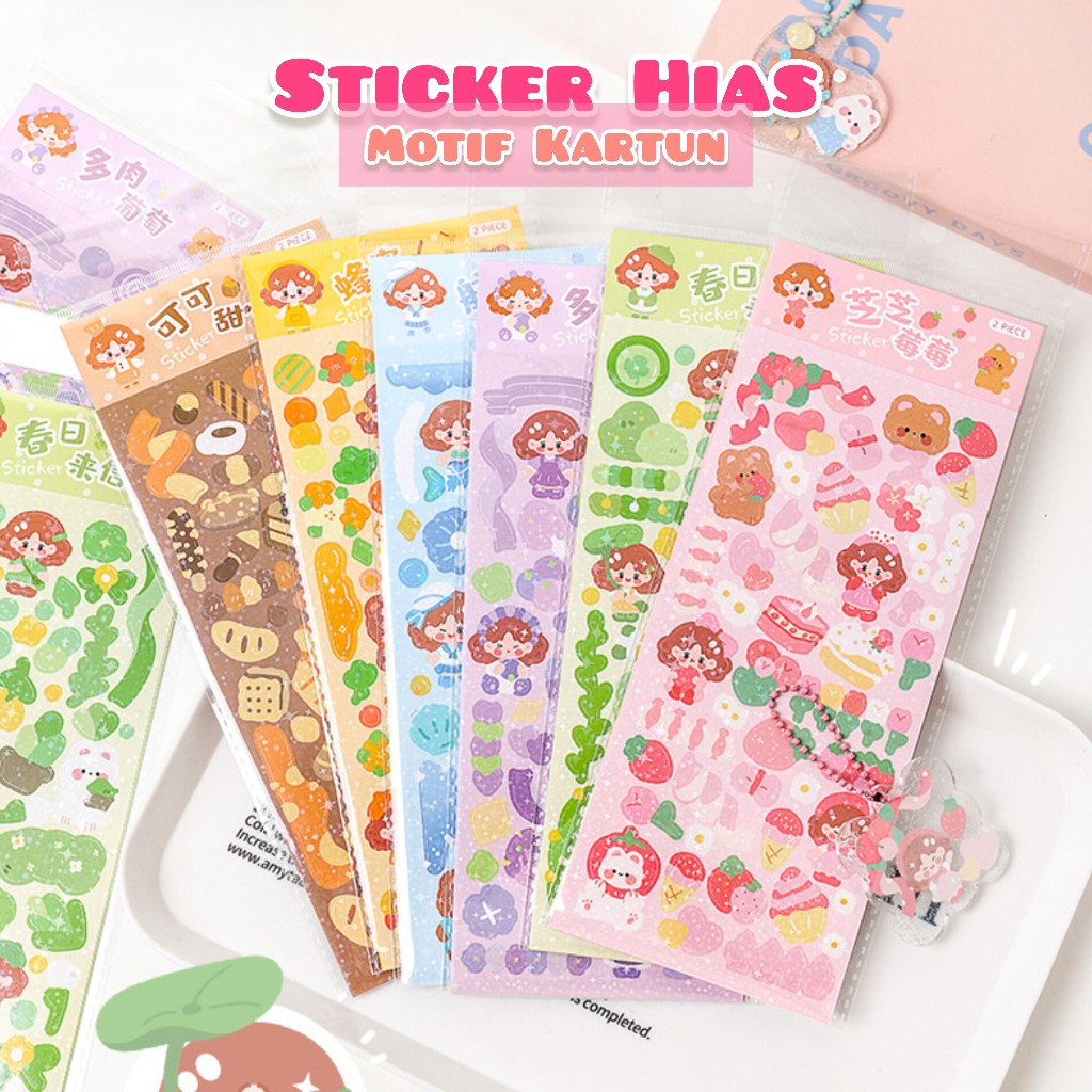 Jual Sticker Hias Motif Kartun Sticker Timbul Kartun Lucu Sticker ...