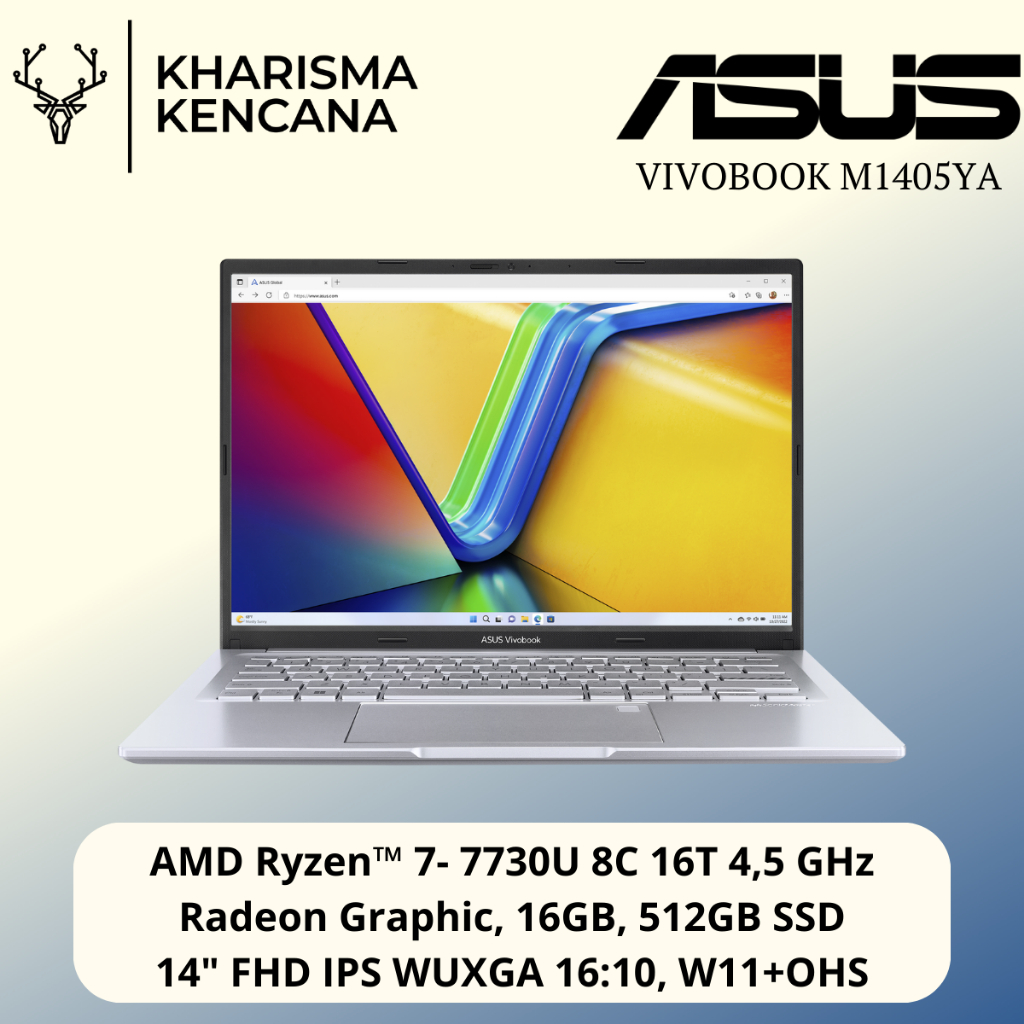 Jual ASUS VIVOBOOK 14 M1405YA VIPS751 R7 7730U 16GB 512GB 14"FHD IPS ...