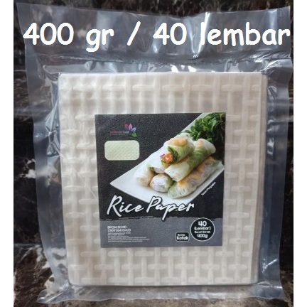 Jual Kulit Lumpia Java Super Food 400g Banh Trang Rice Paper 40lembar ...