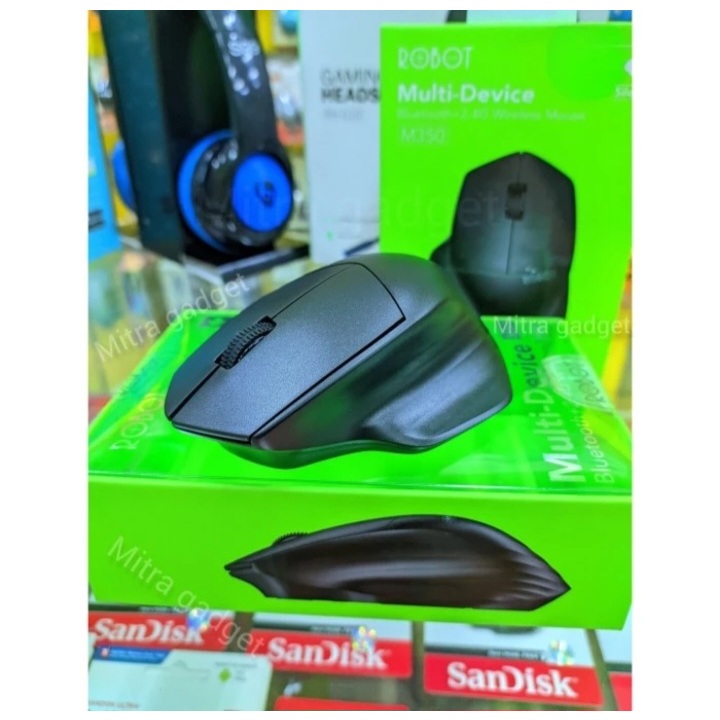 Jual ROBOT M350 / M 350 Mouse Wireless Silent Click Dual Mode ...