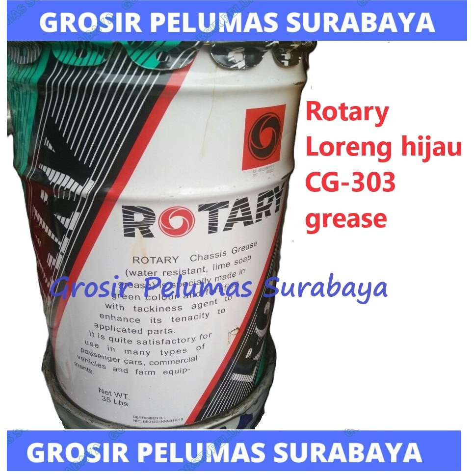 Jual Original gemuk ROTARY chassis Loreng HIJAU PAIL 16kg CG-303 grease ...