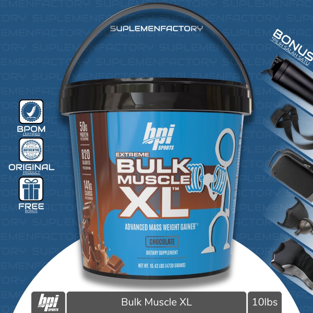 Jual BPI Sports Extreme Bulk Muscle XL 10 Lbs Weight Mass Gainer | Shopee Indonesia