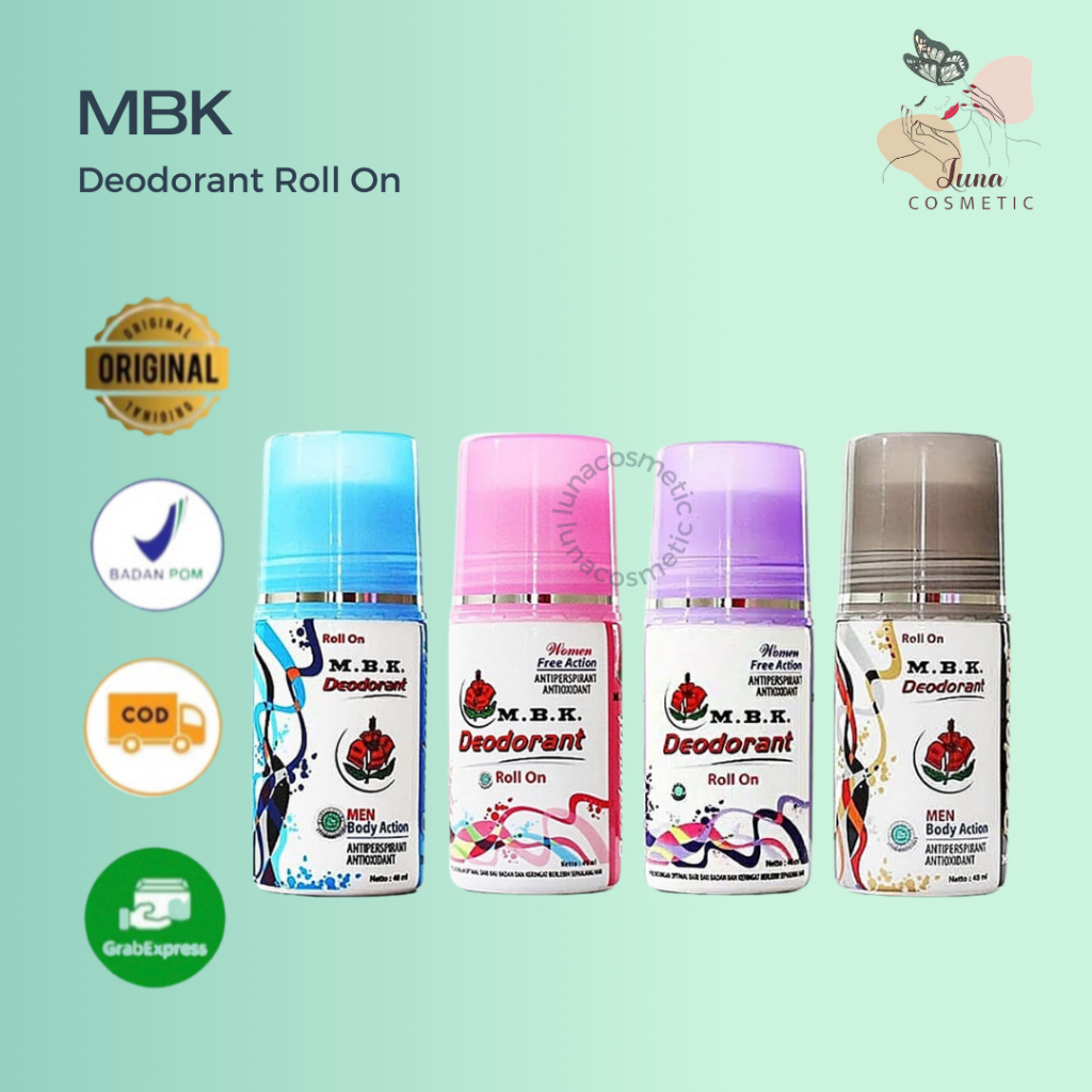 Jual MBK Deodorant Roll On Netto 40 ml | Shopee Indonesia