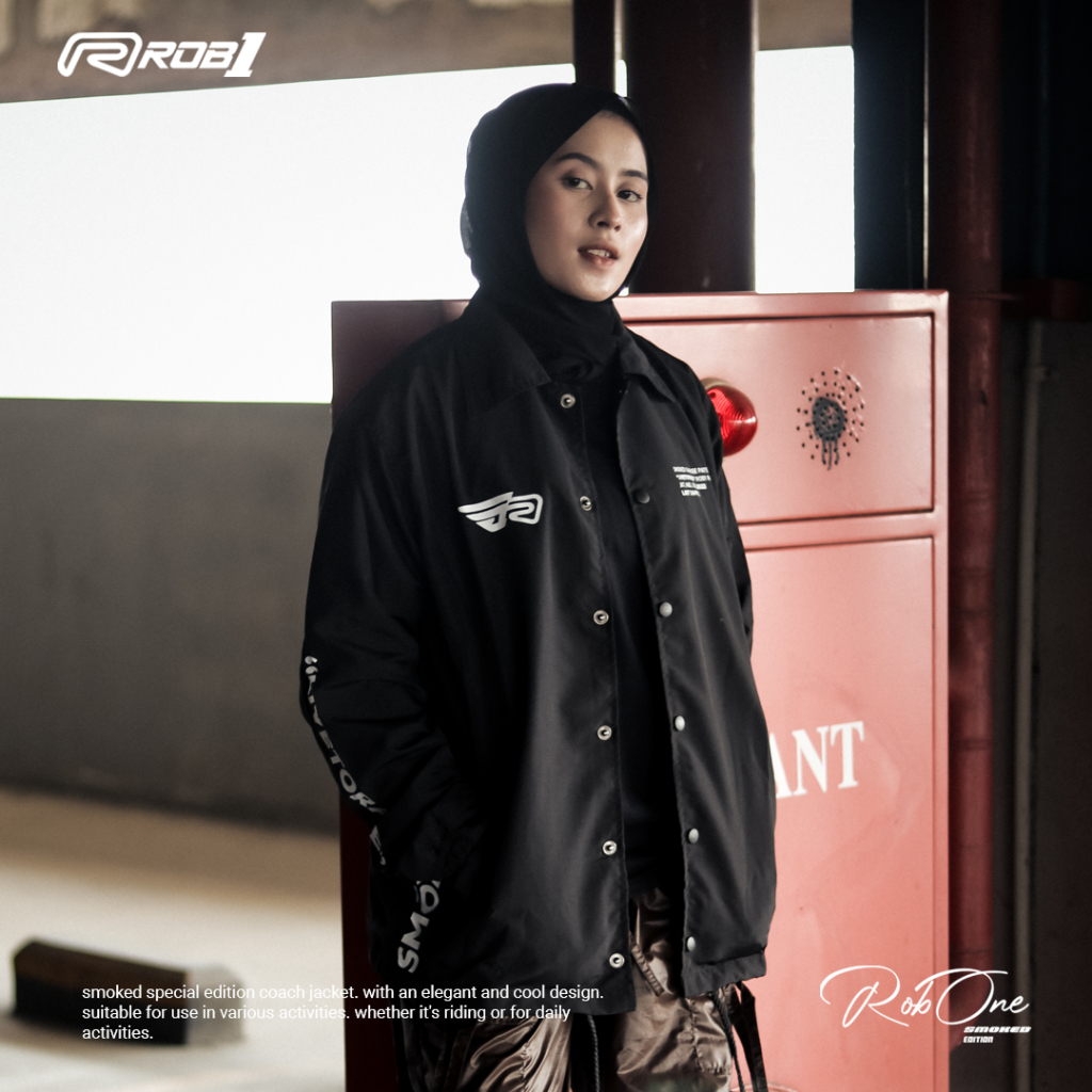 Jual JAKET COACH ROB1 SMOKED EDITION ( BLACK ) | Shopee Indonesia