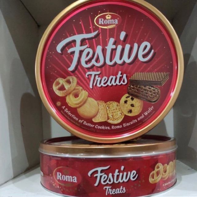 Jual Roma festive treats 675gr - Biskuit kaleng Exp 2025 | Shopee Indonesia