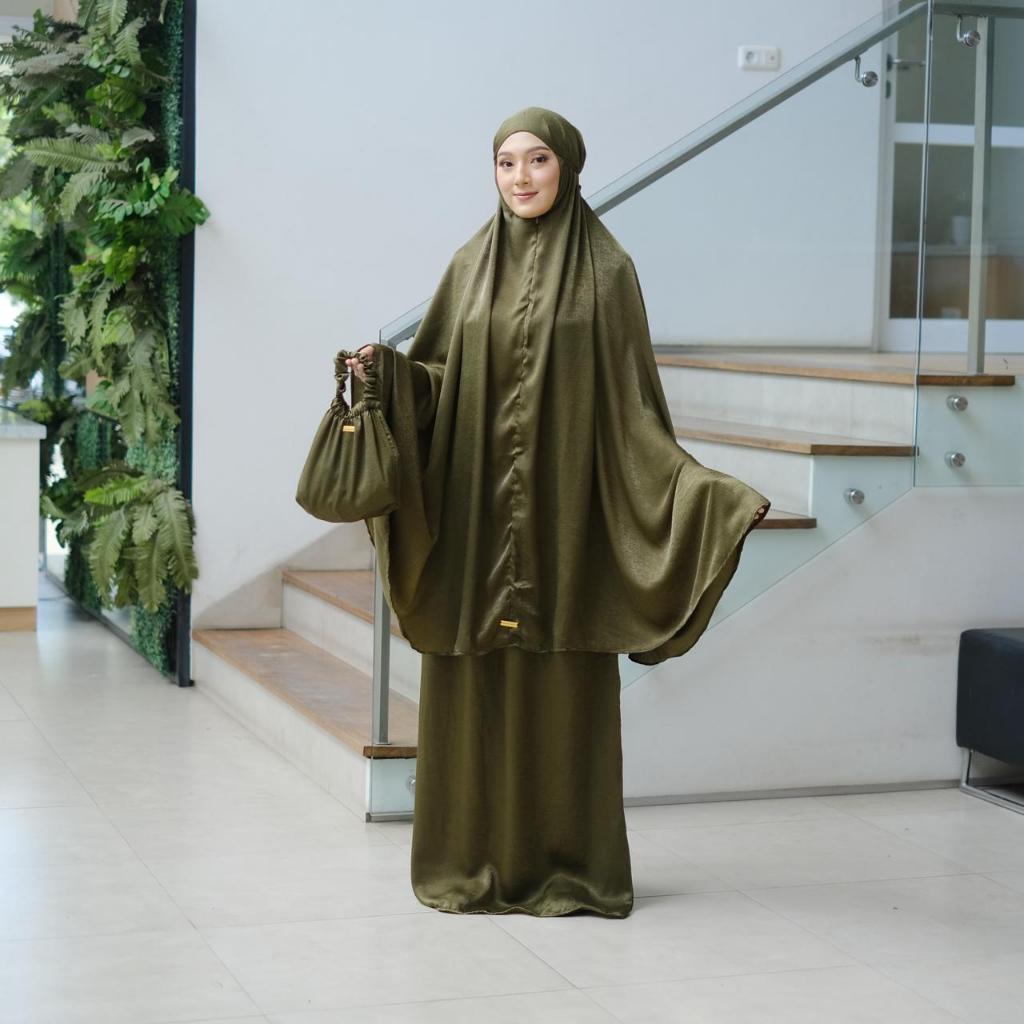 Jual Mukena Terbaru Pray set Lebaran Model mukena Santorini ...