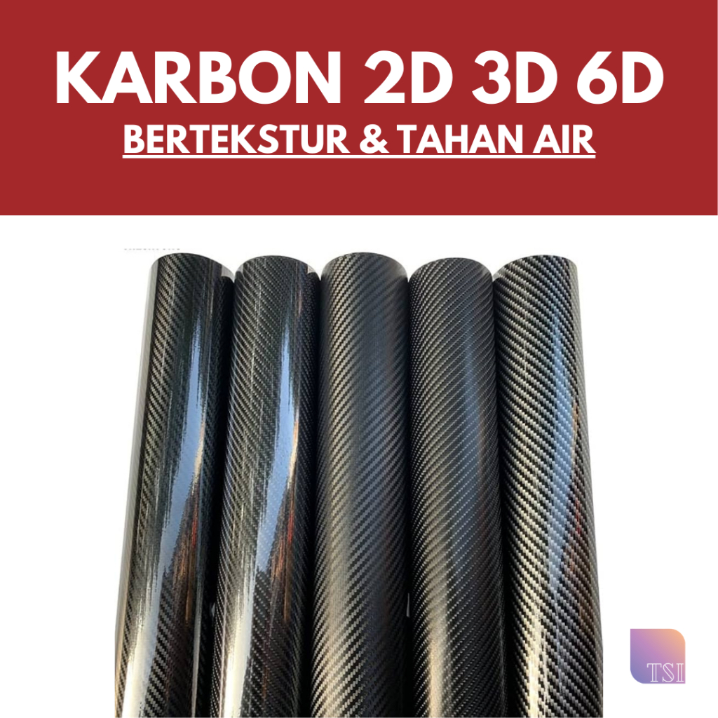 Jual Stiker Karbon 2D 3D 6D Premium High Quality Glossy Forged Kevlar Black Skotlet Carbon ...