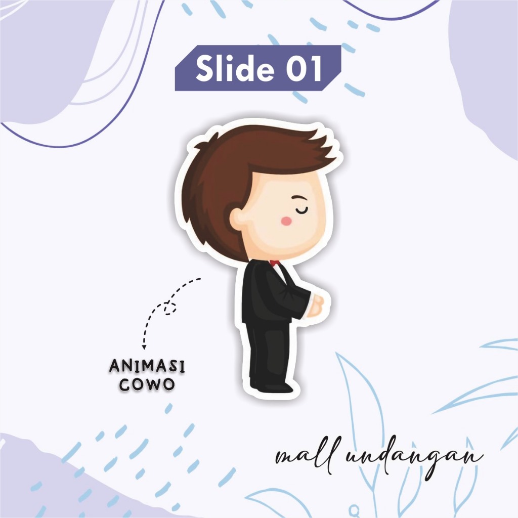 Jual (100PCS) GAMBAR ANIMASI BONEKA AKSESORIS UNDANGAN SLIDE - READY ...
