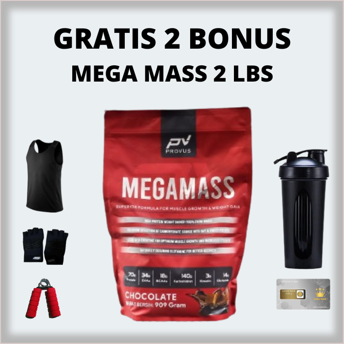 Jual Provus Mega Mass 2 lbs Susu Gainer Mass Protein Penambah Berat ...