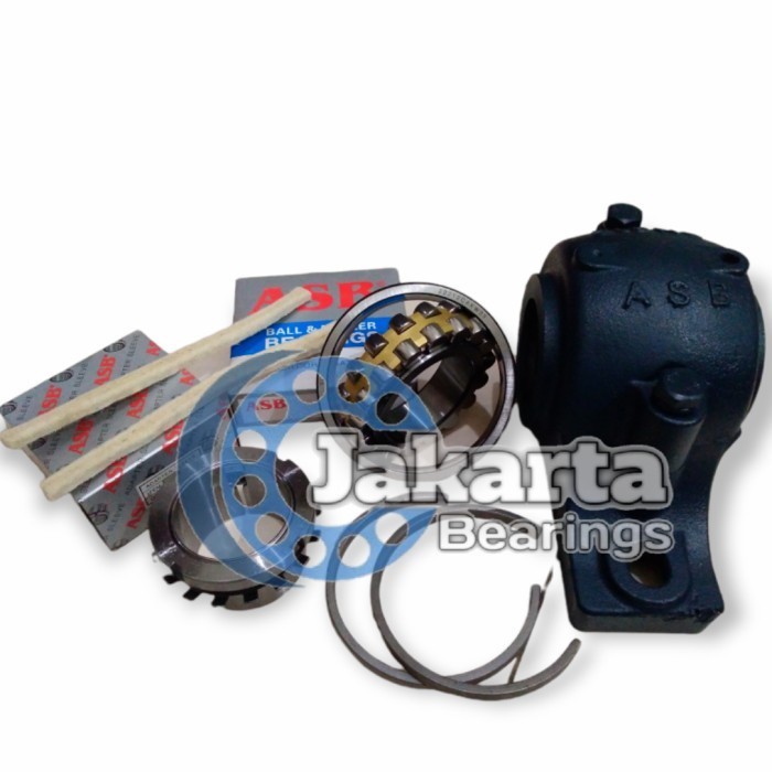 Jual PLUMMER BLOCK SET SN 519 / SN519 - BEARING 22219 K - ADAPTER H 319 ...