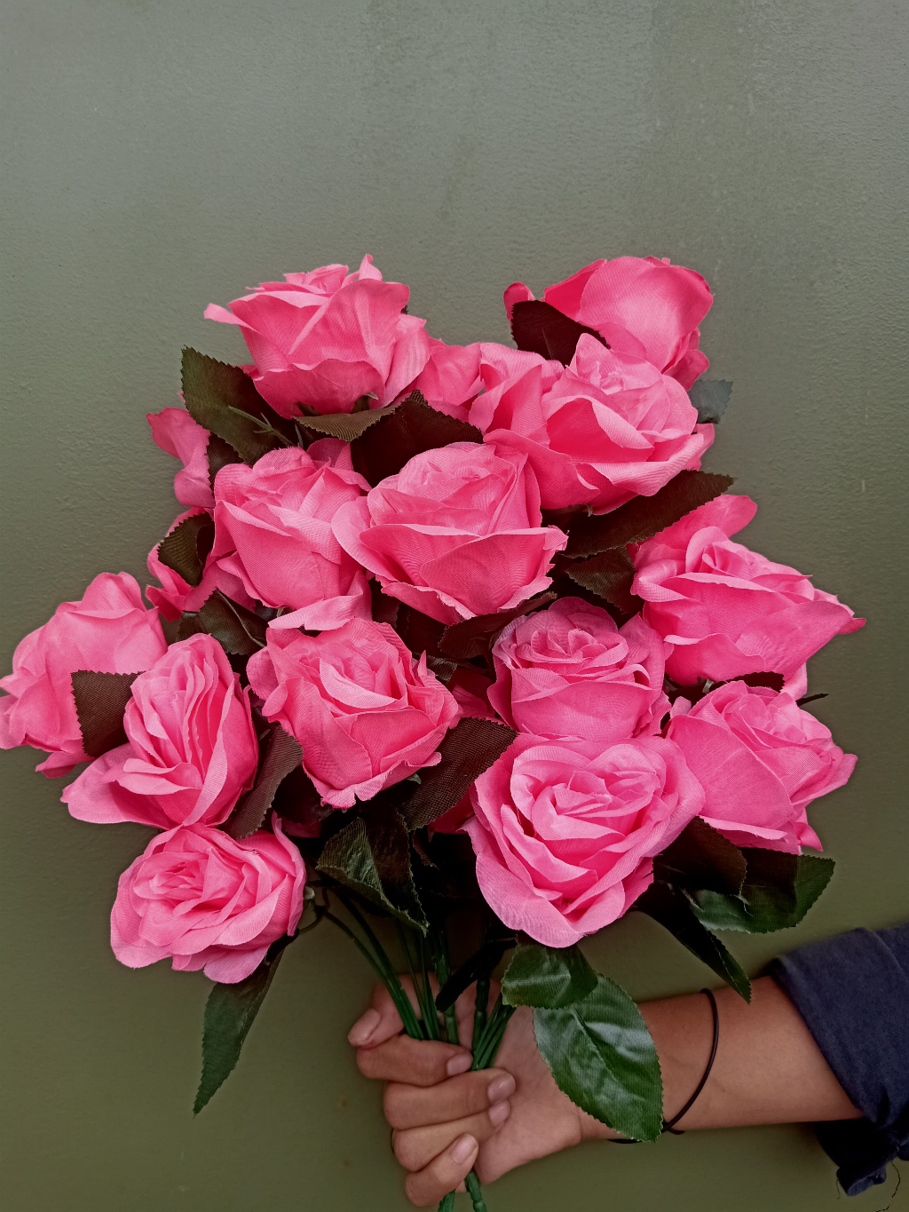 Jual BUNGA PALSU MAWAR JEPANG FUCHIA ARTIFICIAL FLOWER DECORATION ...