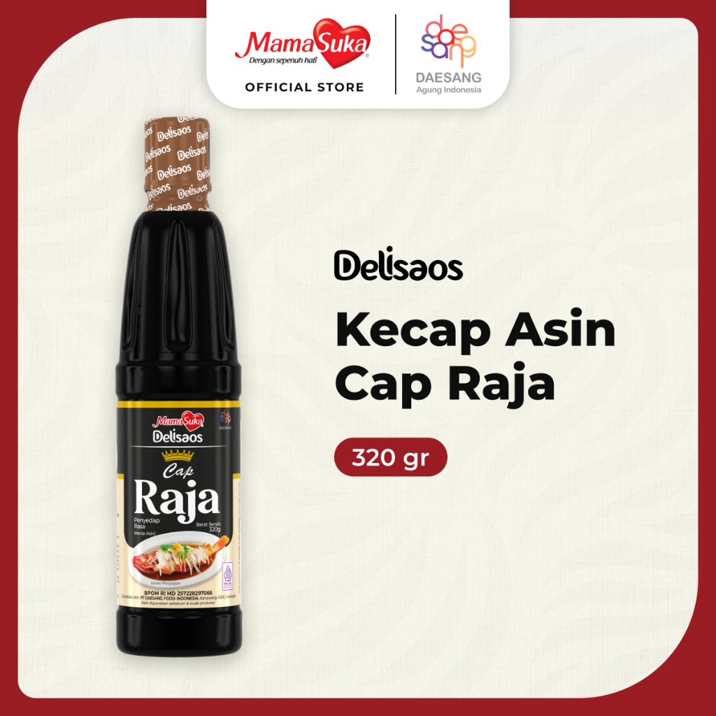 Jual MamaSuka - Delisaos Kecap Asin Cap Raja 320 gr | Shopee Indonesia