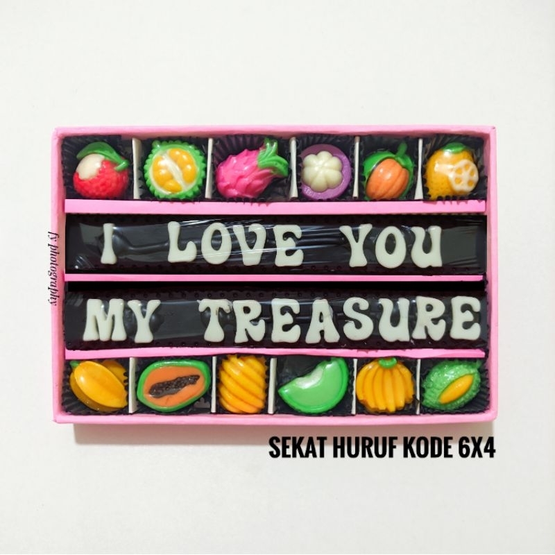 Jual hard box kokoh coklat gift box eksklusif / coklat huruf kado ...