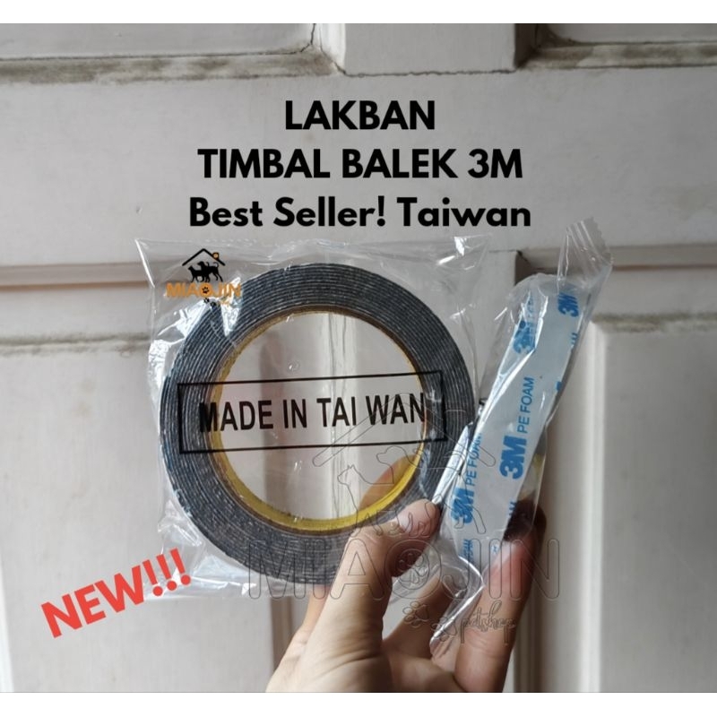 Jual LAKBAN Timbal Balik Lem 3M Double Tape Doubletip 3 M Perekat ...