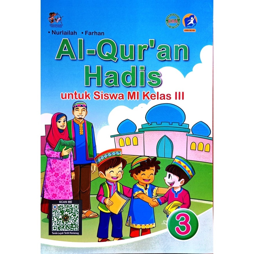 Jual BUKU AL- QUR’AN HADIS UNTUK MI KELAS 3 KURIKULUM 2013 REVISI LULUS PENILAIAN KEMENAG ...