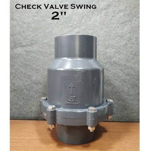 Jual Swing Check Valve 2 inch KDJ Tabok klep Checkvalve pvc 2" inch CV 2" KDJ Swing Cek Valve ...