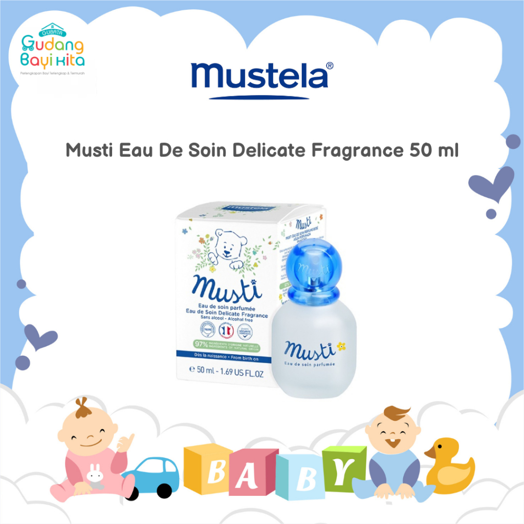 Jual Mustela Musti Eau De Soin Delicate Fragrance 50 ml - Parfum Bayi ...