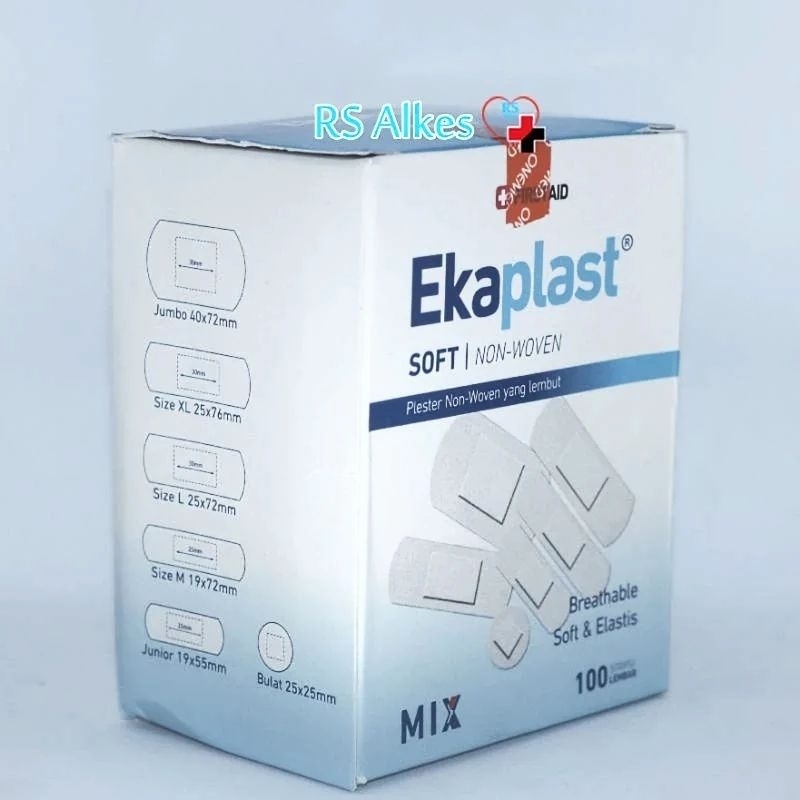 Jual Plester Luka Ekaplast isi 100 Mix Plester Plester Medis Ekaplast ...